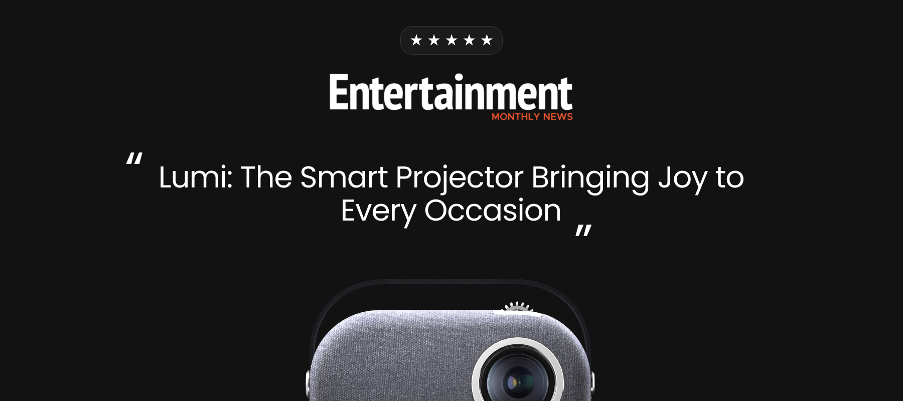 Lumi - Your Playfully Portable, HD Smart Projector – Lumi Labs, Inc.